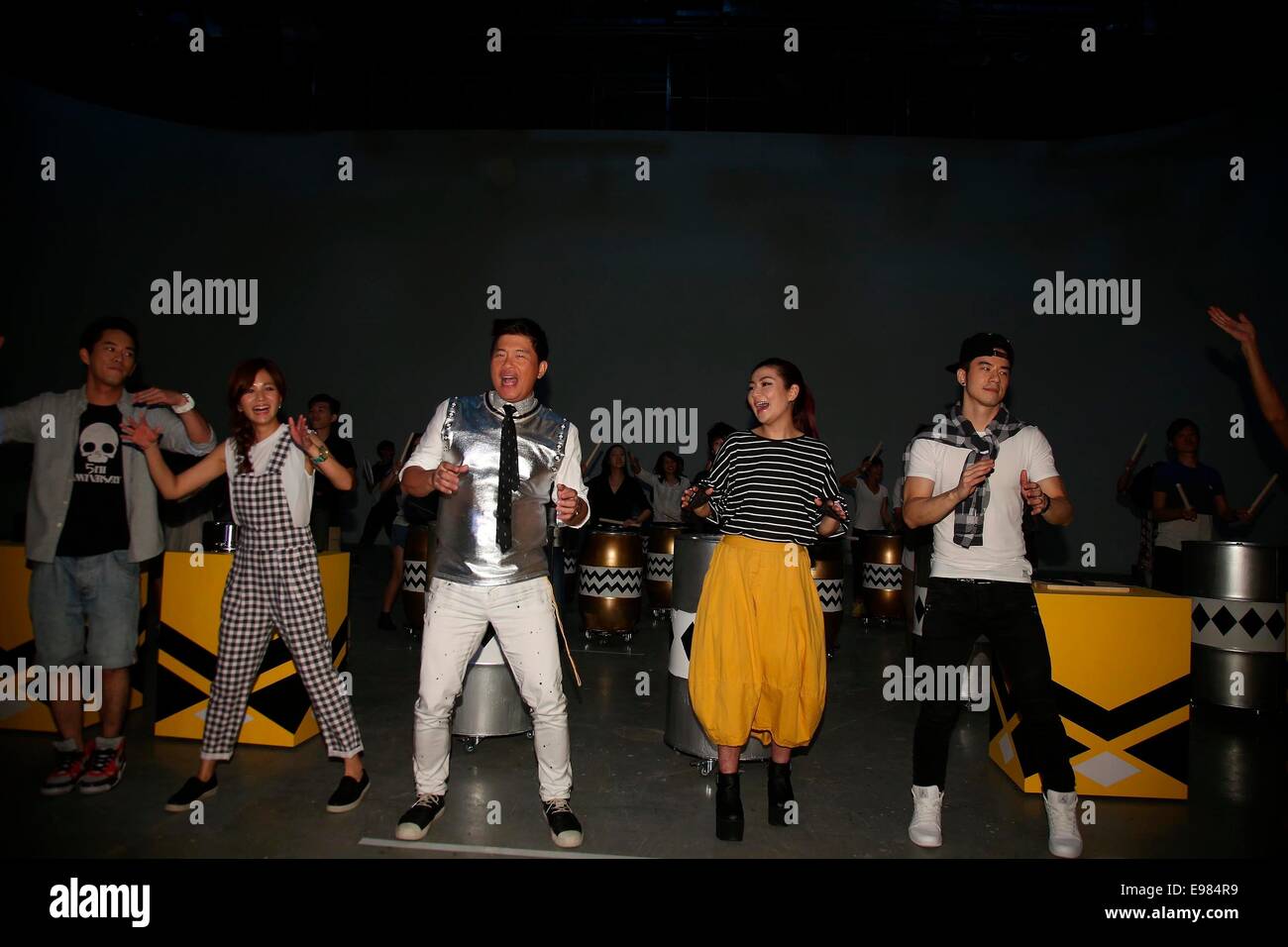 Selina rehearsal the opeing show for the golden bell award in Taipei ...