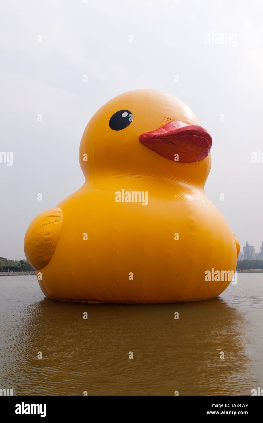 Oct. 21, 2014 SHANGHAI CHINA OCT 21: The ''Giant Rubber Duck'' created ...