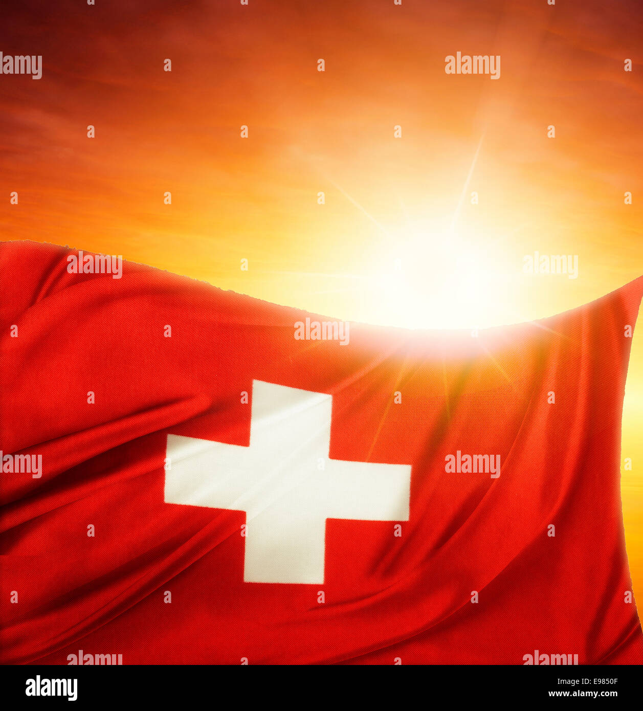 Flag switzerland in front hi-res stock photography and images - Alamy