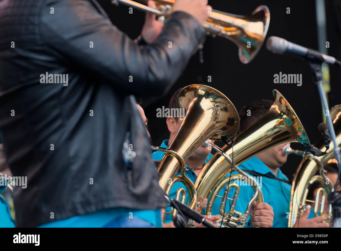 Balkan brass band "Boban and Marko Markovic Orkestar Stock Photo - Alamy
