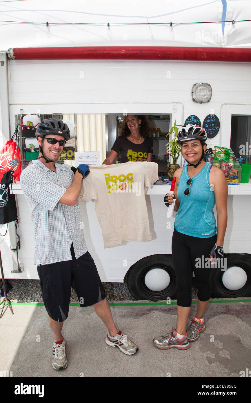 The Frog Spot, a visitor center and refreshment stand along the bike ...