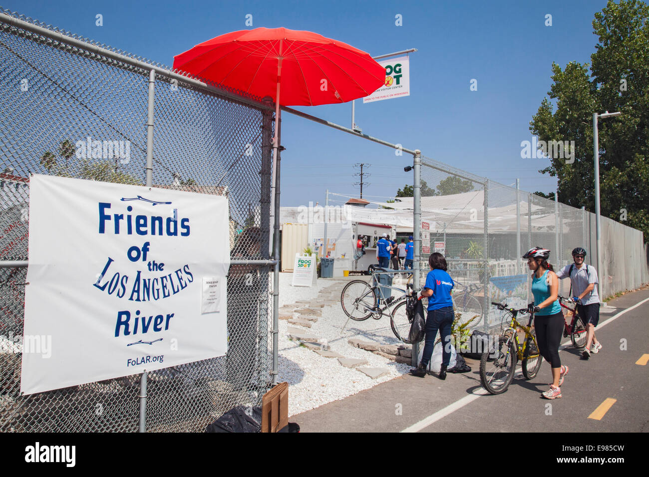 The Frog Spot, a visitor center and refreshment stand along the bike ...