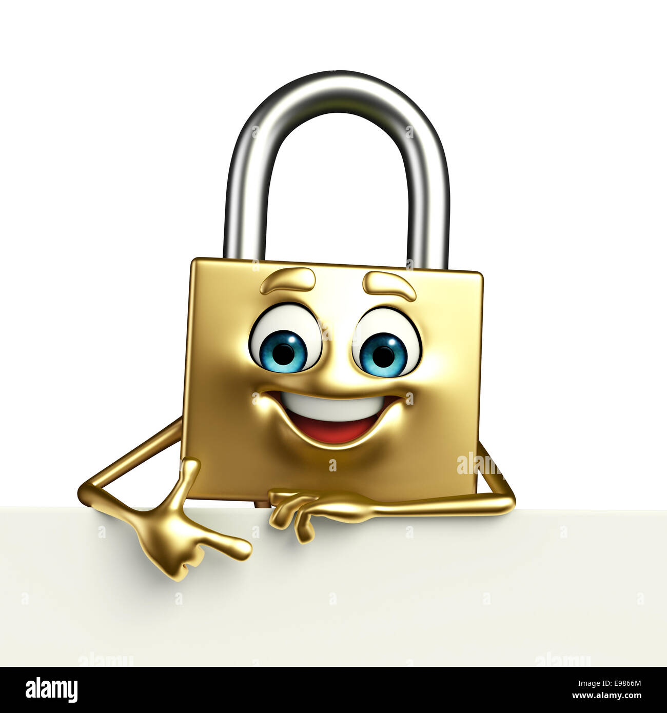 Cartoon illustration combination padlock security hi-res stock ...