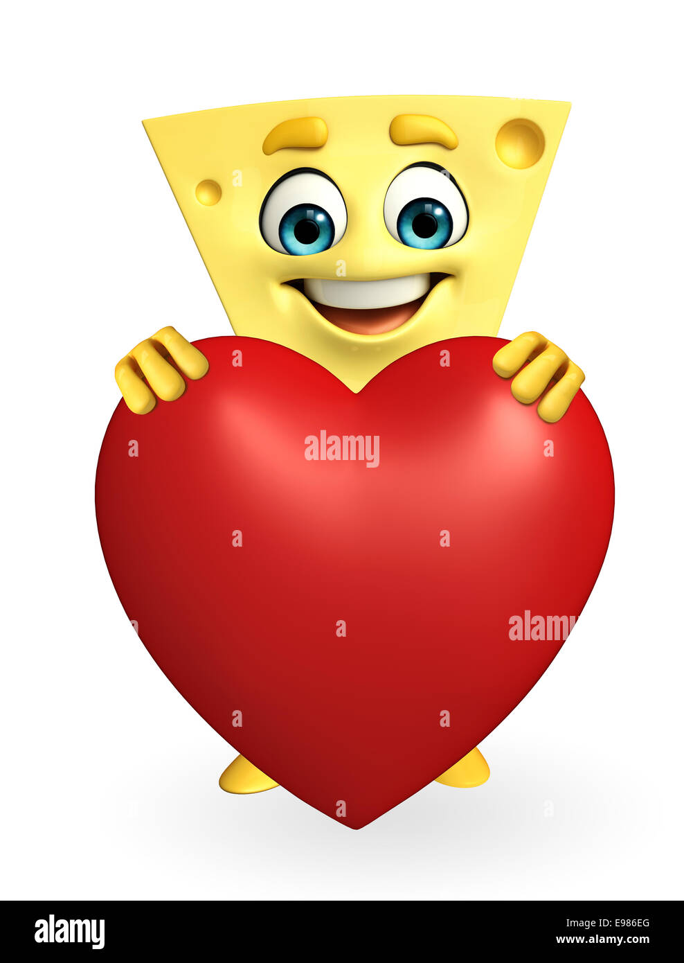 Cartoon character cheese heart hi-res stock photography and images - Alamy