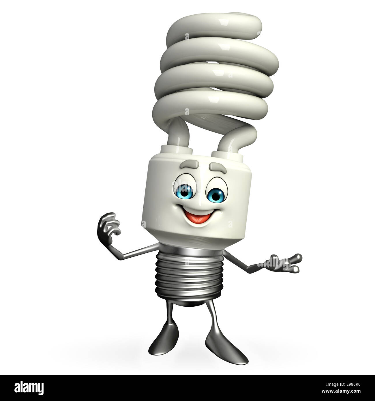 Cartoon Character of CFL is presenting Stock Photo - Alamy