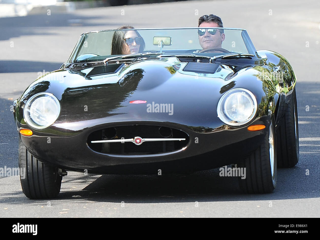 Simon Cowell and Lauren Silverman go for a spin around Beverly Hills in ...