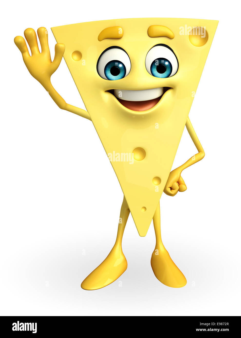 Cartoon character cheese hello pose hi-res stock photography and images ...