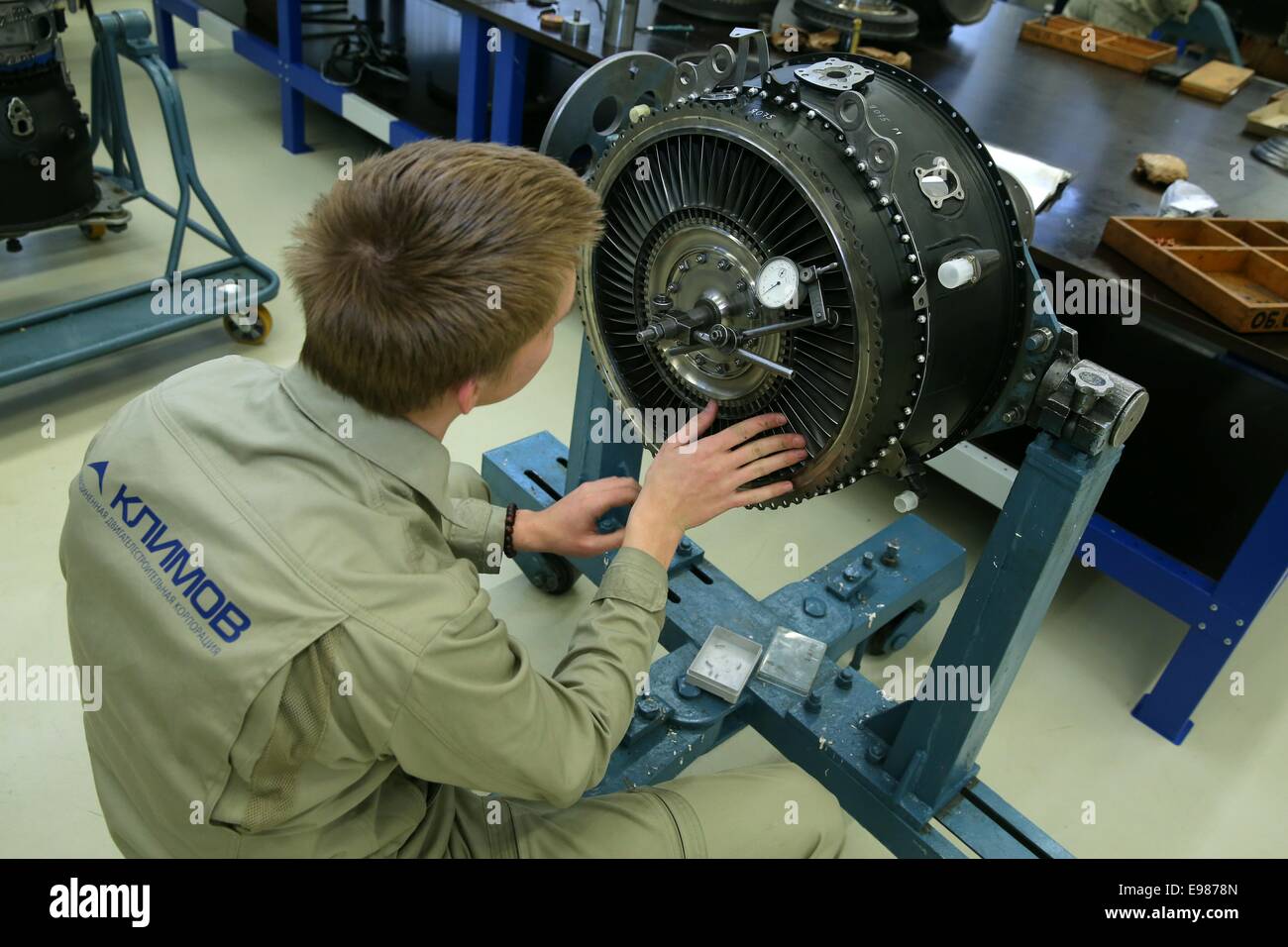 St Petersburg, Russia. 20th Oct, 2014. JSC 'Klimov' launched the 1st ...