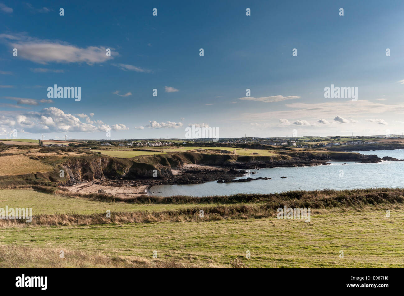View from Llanbadrig Church the Church of Saint Patrick looking over ...
