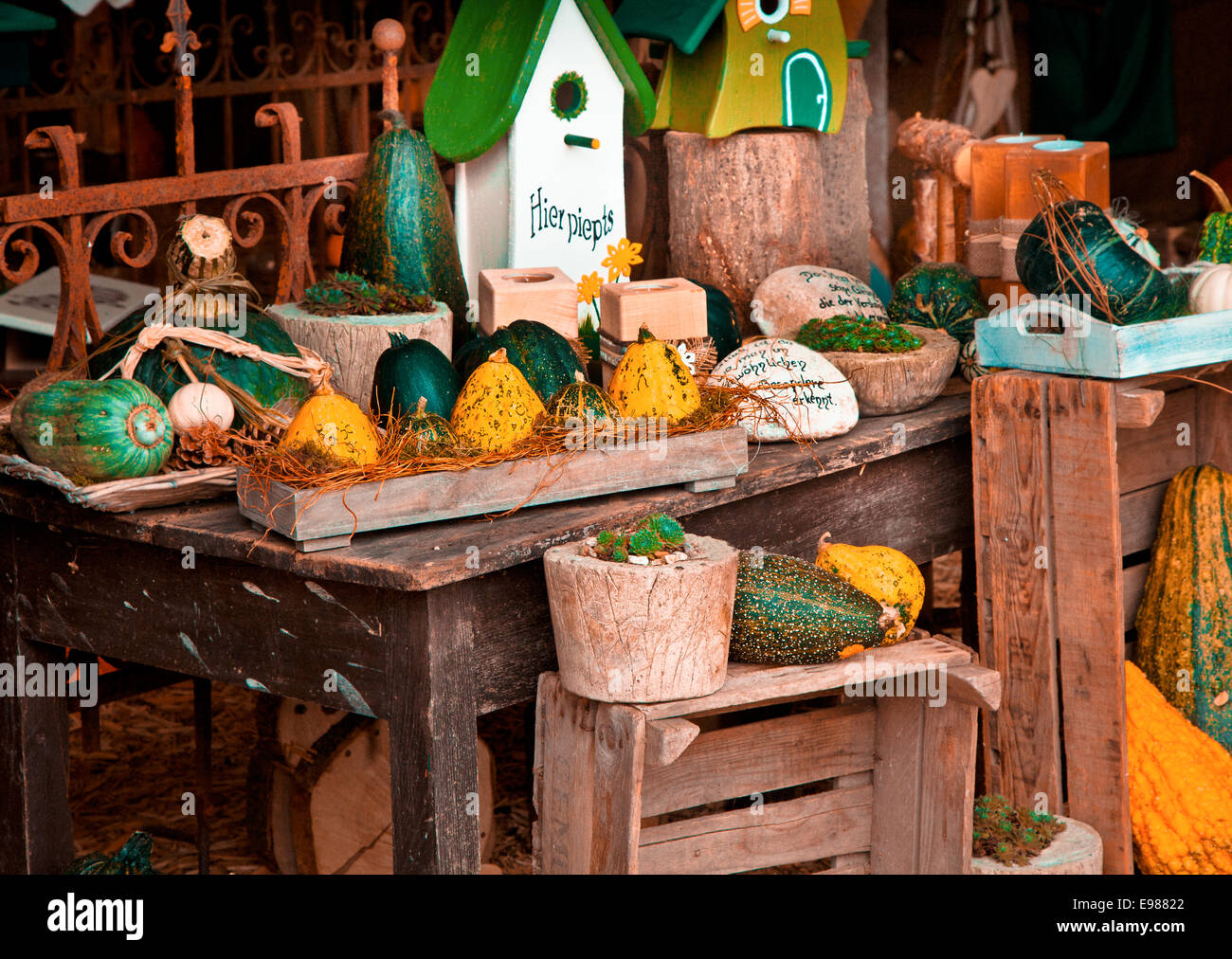 Decorative fall accessories hi-res stock photography and images - Alamy