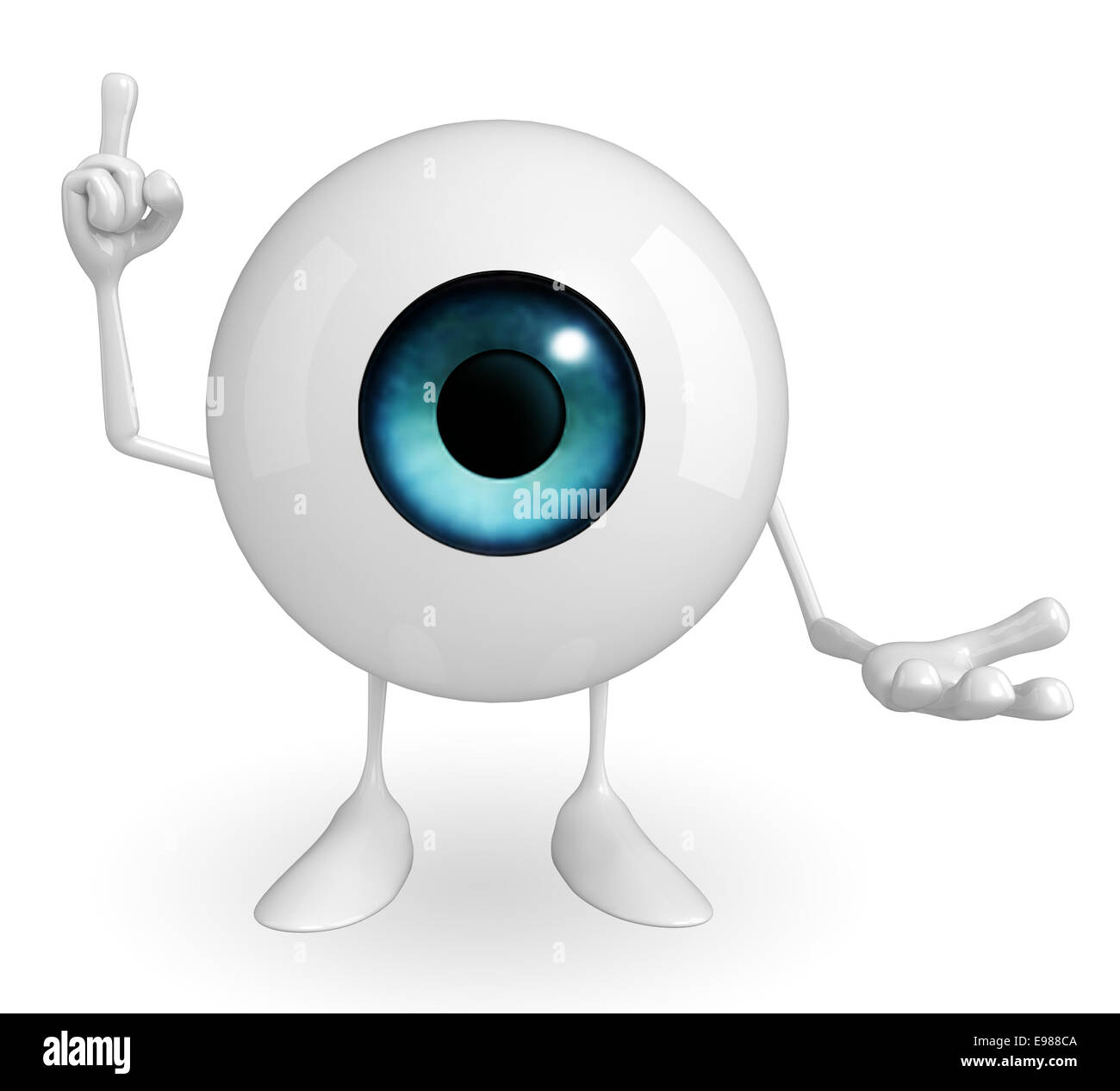 Cartoon character eye pointing pose hi-res stock photography and images ...
