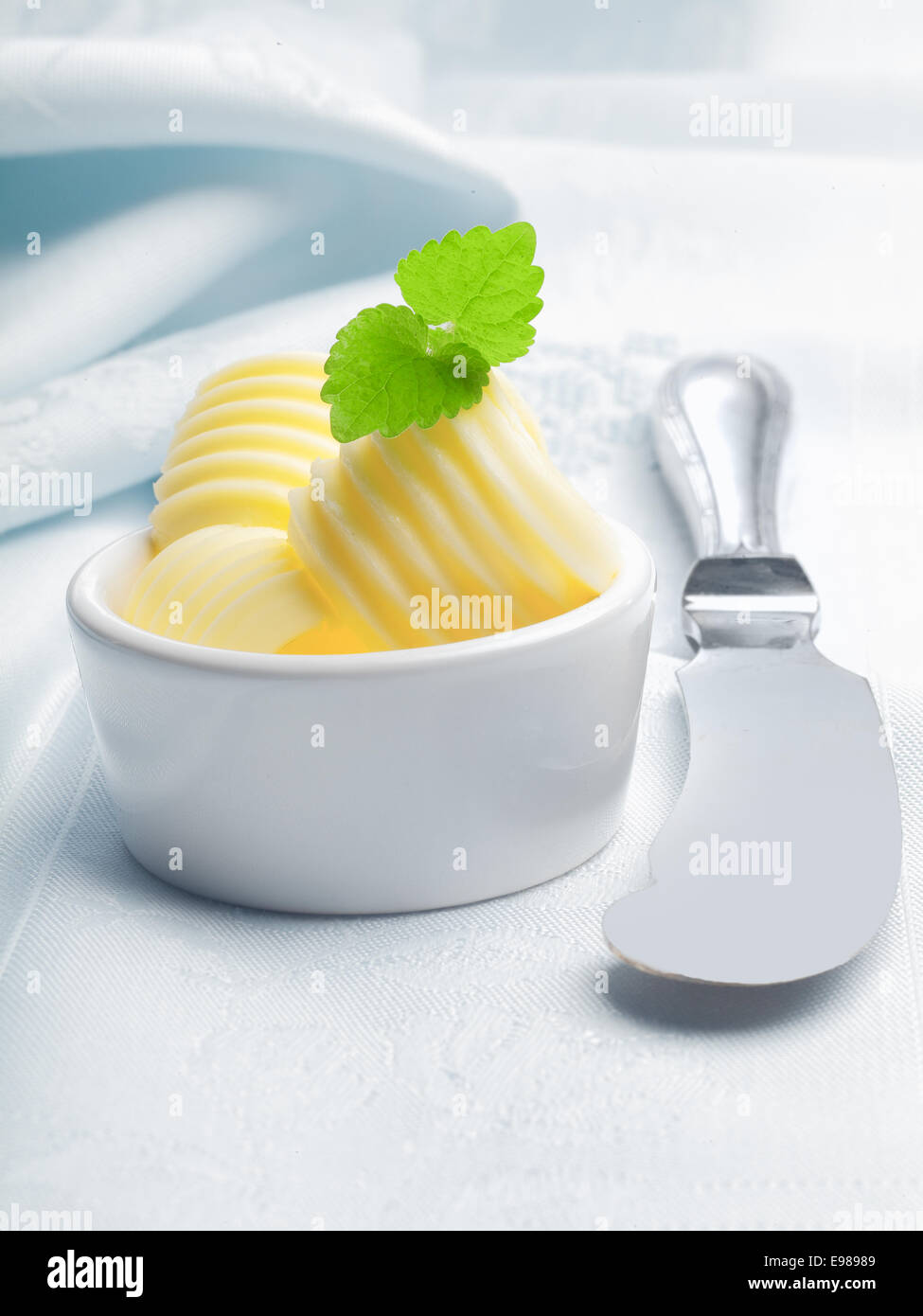 Butter in a small bowl hi-res stock photography and images - Alamy