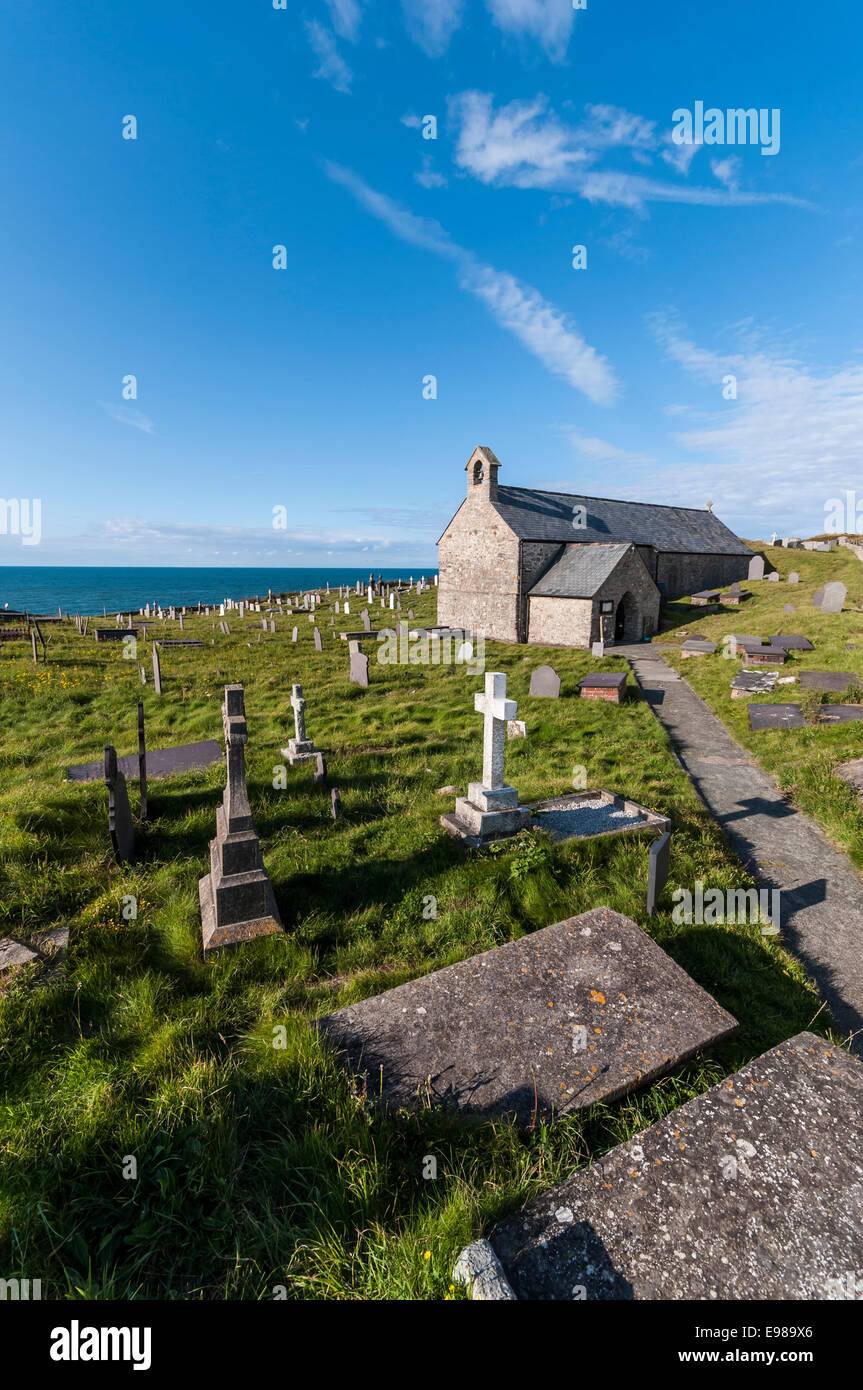 Llanbadrig Church the Church of Saint Patrick Stock Photo - Alamy