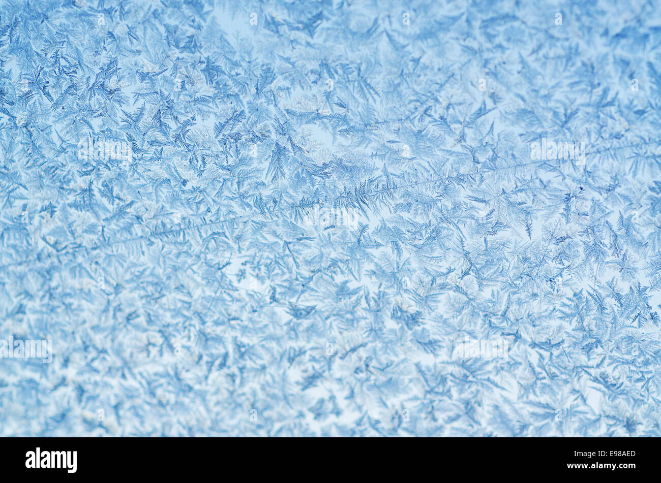 Winter snowflakes pattern on glass Stock Photo - Alamy