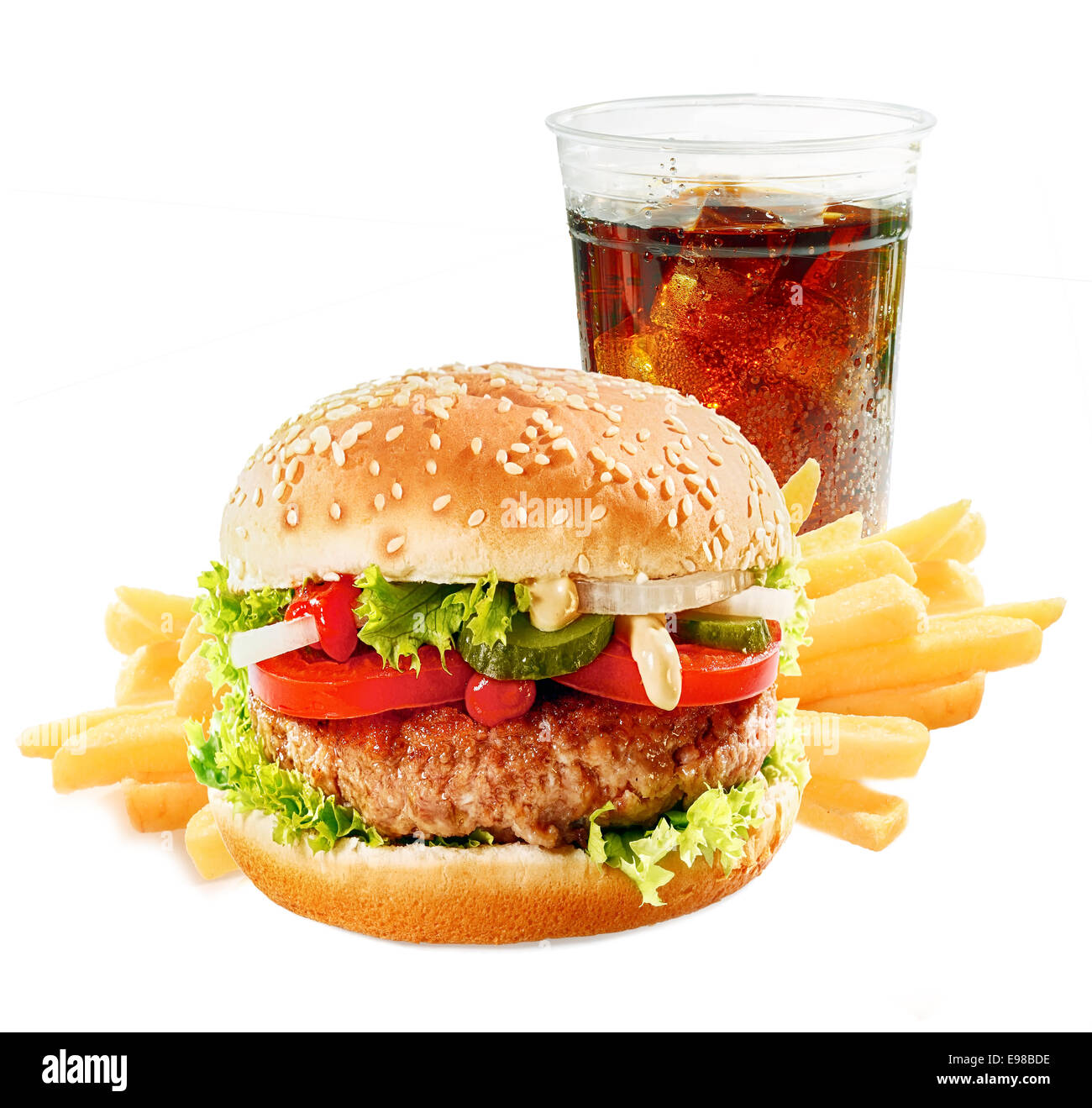 Food stall burger menu Cut Out Stock Images & Pictures - Alamy