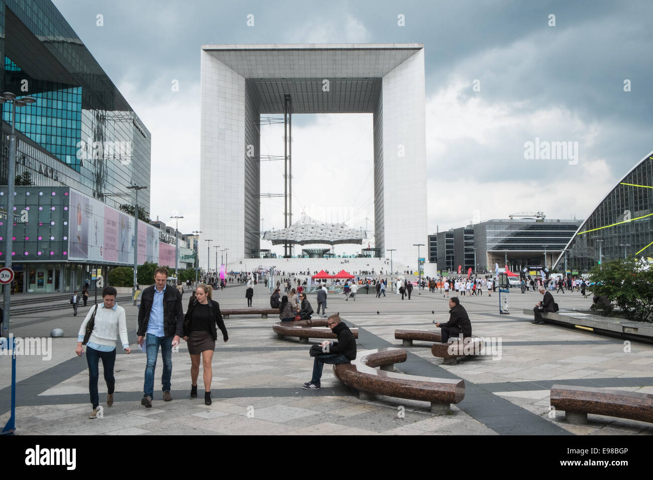 La Defense,Paris,France,French,skyline,modern,architecture,buildings ...