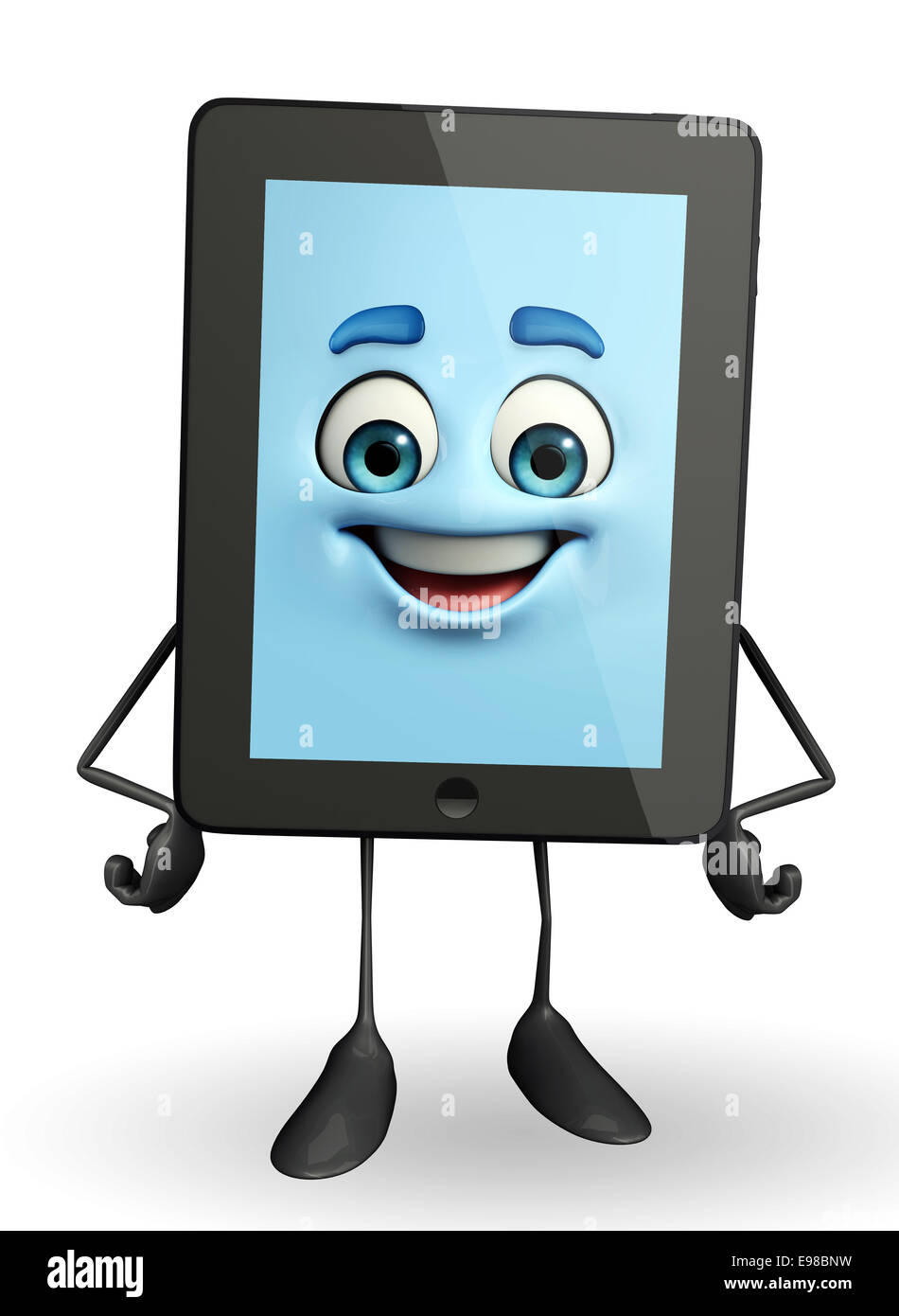 Cartoon character of tab is standing Stock Photo - Alamy