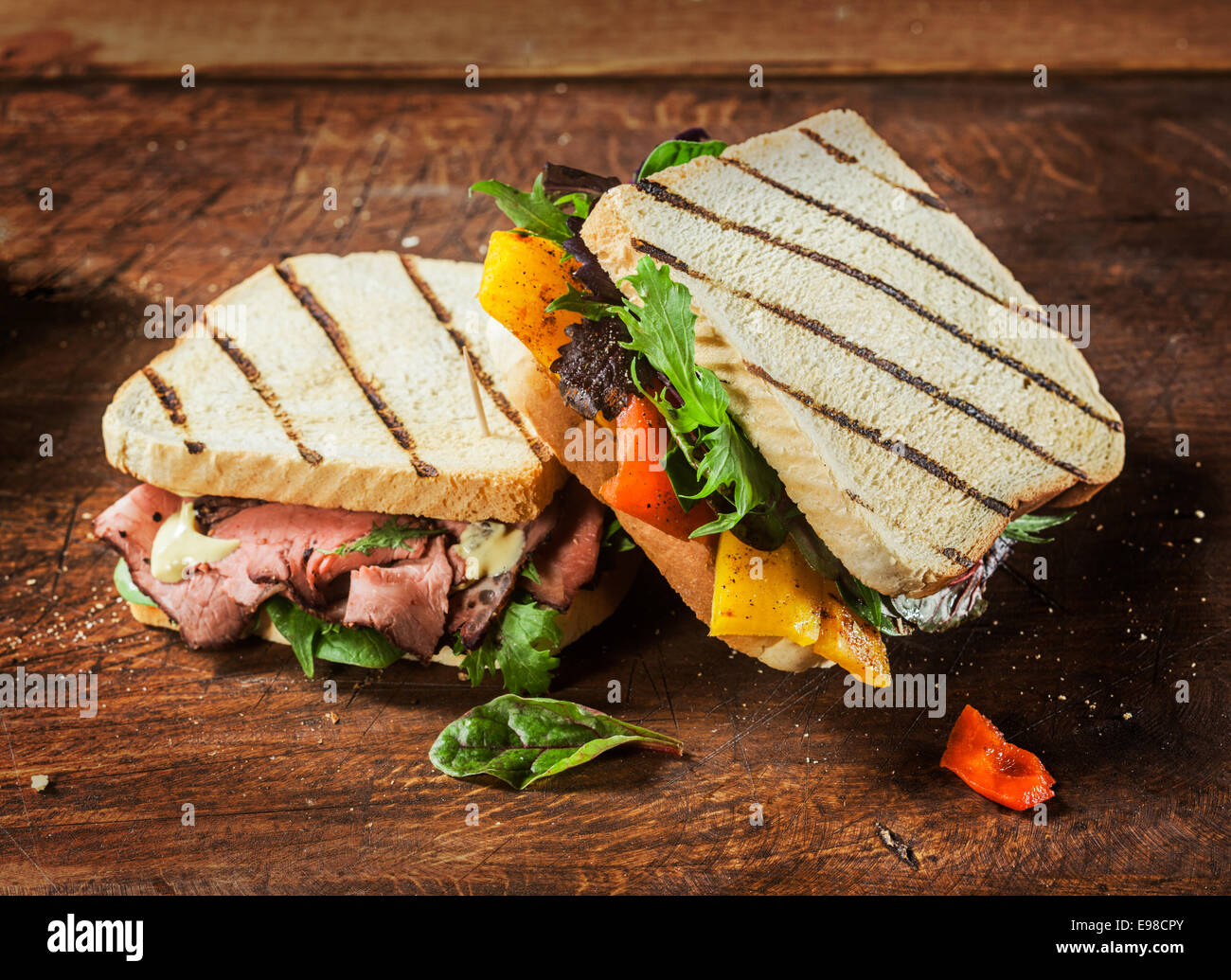 Sandwich displayed on table hi-res stock photography and images - Alamy