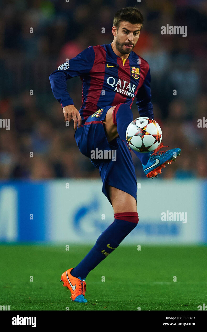 Gerard Pique (FC Barcelona), during the Champions League soccer match ...