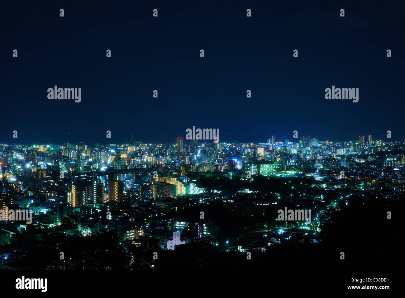 Kobe cityscape at night Stock Photo - Alamy
