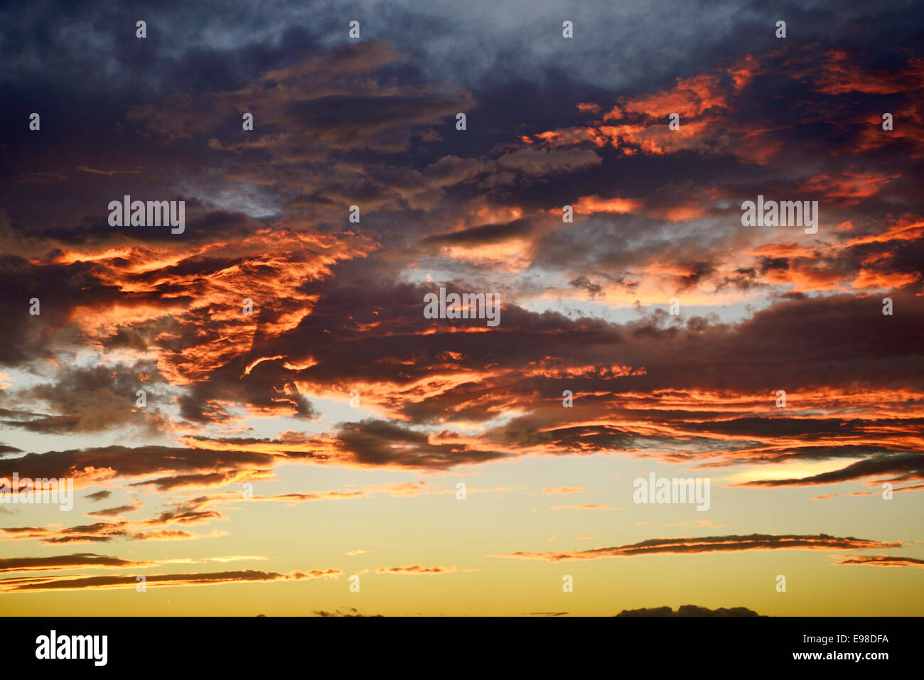 Evening sky with clouds Stock Photo - Alamy