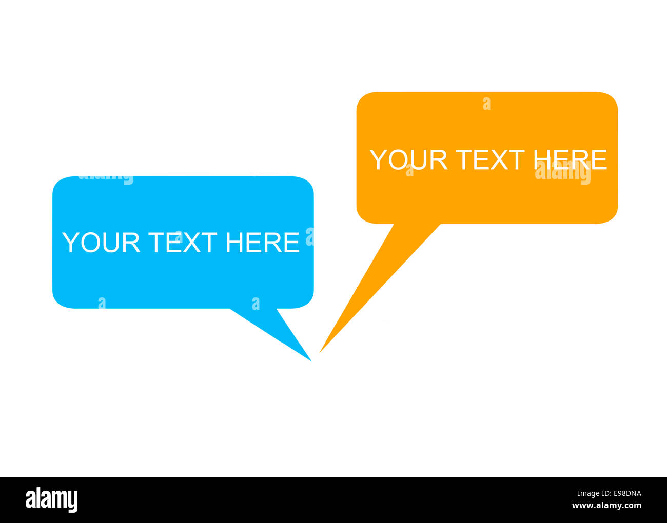 Speech bubble banner space Cut Out Stock Images & Pictures - Alamy