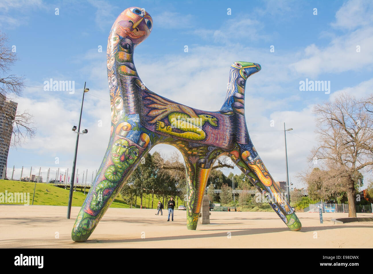 Deborah Halpern's Angel Sculpture In Birrarung Marr Melbourne Australia ...