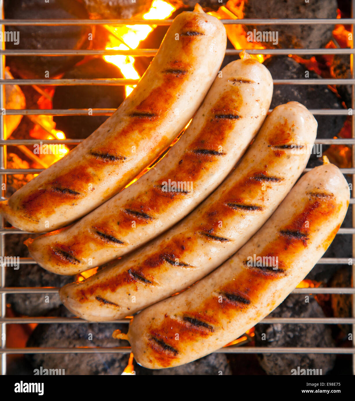 Preparing delicious sausages bbq barbeque hi-res stock photography and ...