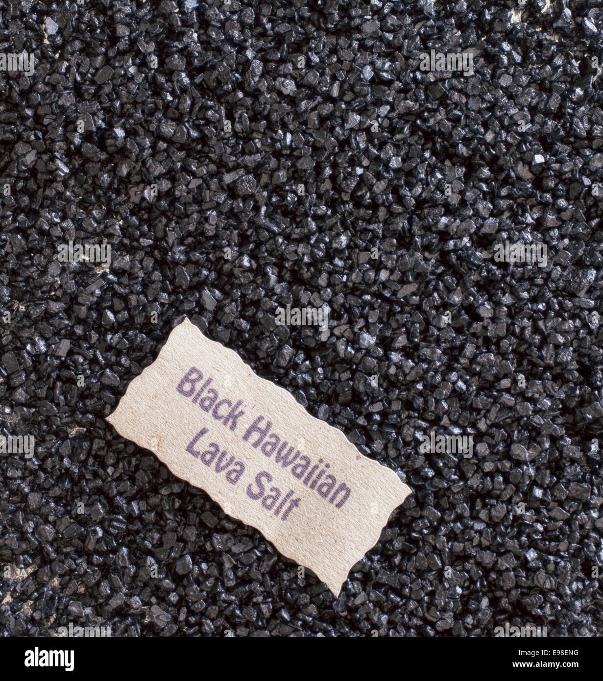 Background texture of Black Hawaiian Lava Salt, a sea salt made from ...