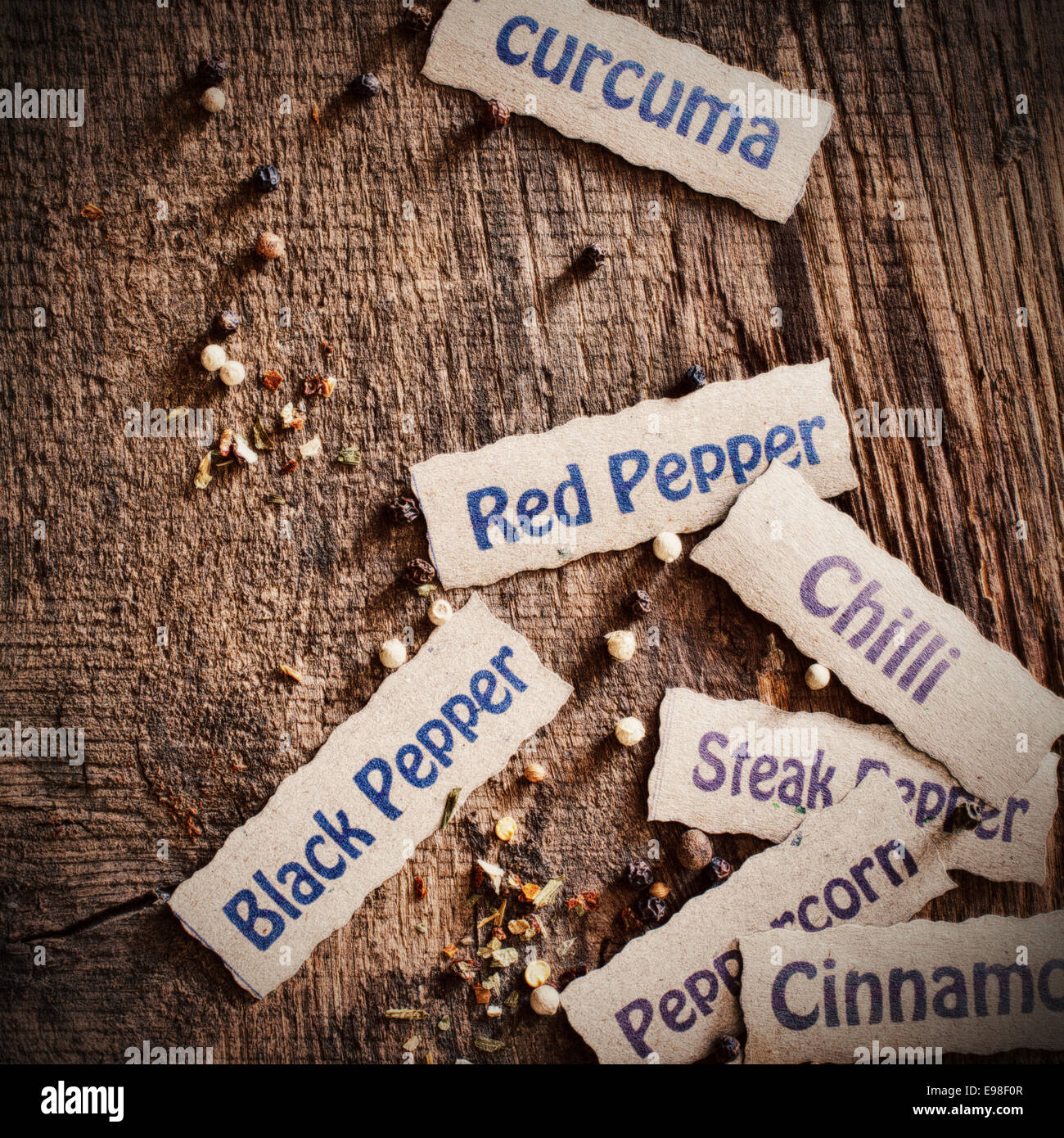 Spices names hi-res stock photography and images - Alamy