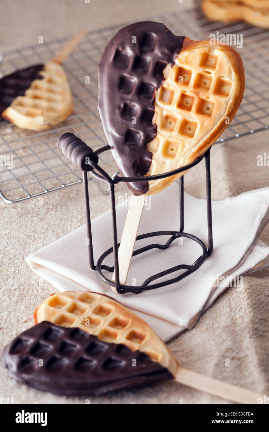 Waffle on a stick hi-res stock photography and images - Alamy