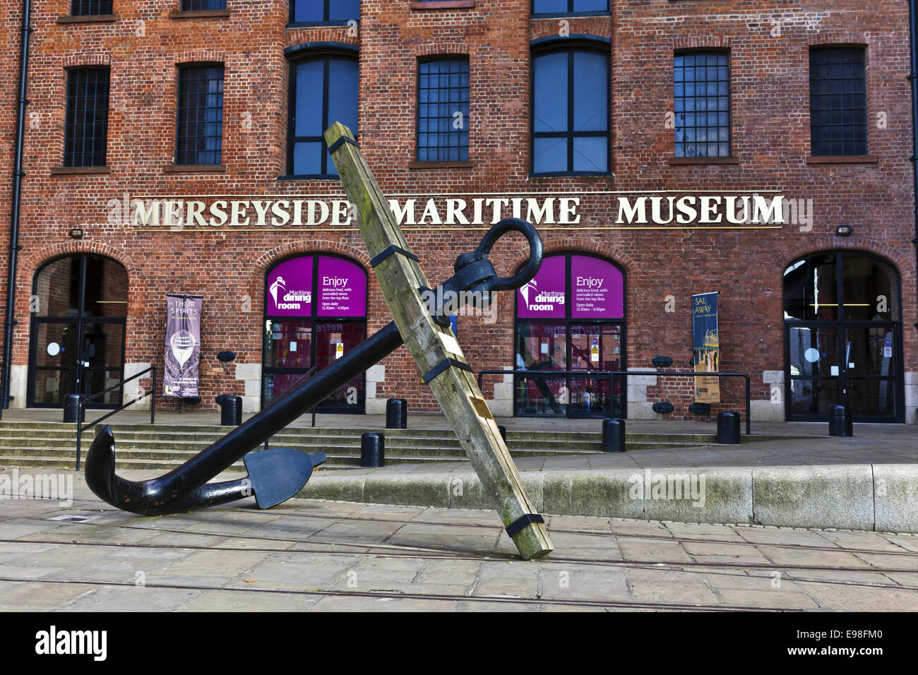 Merseyside Maritime Museum in the Albert Dock on the banks of the River ...