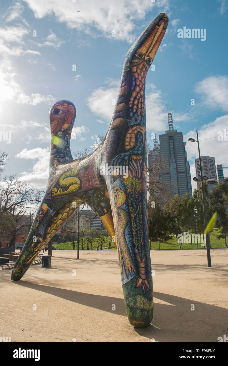 Deborah Halpern's Angel Sculpture In Birrarung Marr Melbourne Australia ...