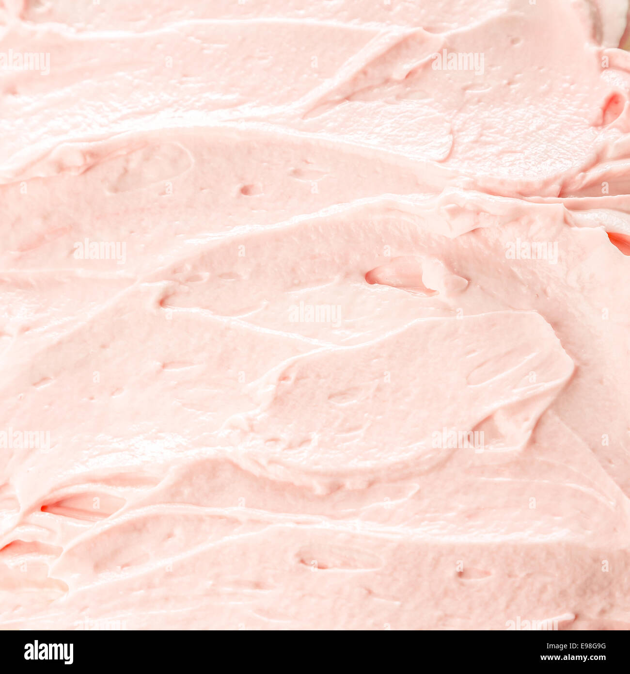 Creamy pink berry ice cream or frozen yoghurt background for a ...