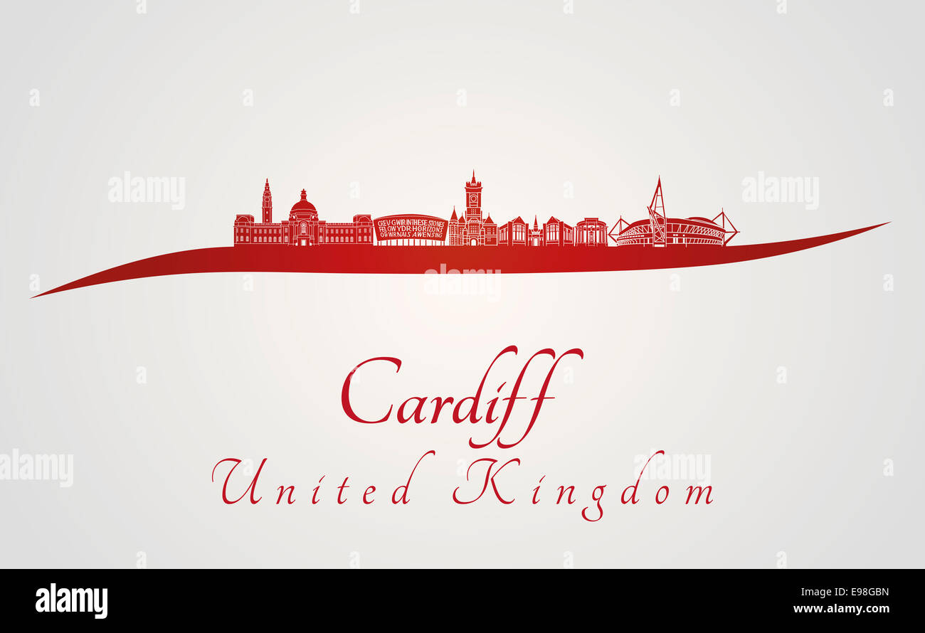 Cardiff silhouette hi-res stock photography and images - Alamy