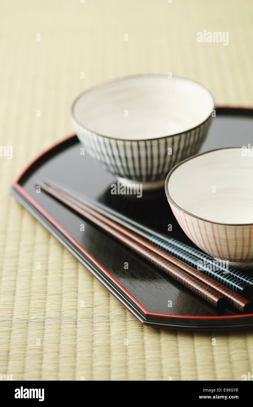 Japanese style tableware Stock Photo - Alamy