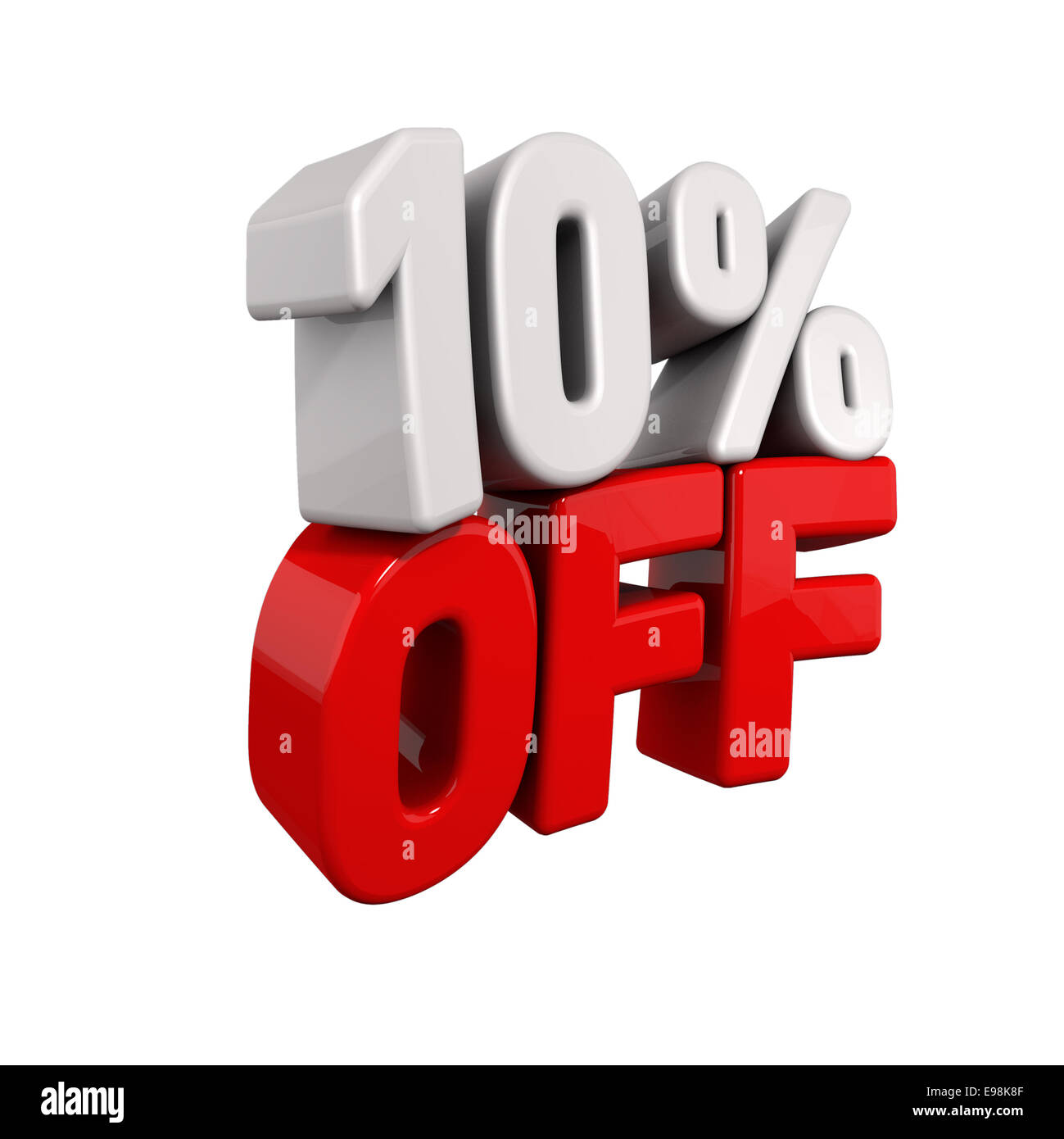 10 percent off 3d hi-res stock photography and images - Alamy