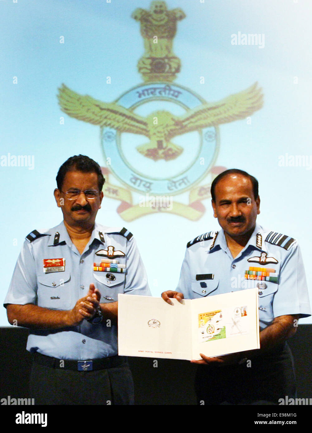 In the right: The Chief of the Air Force Staff, Air Chief Marshal Arup ...