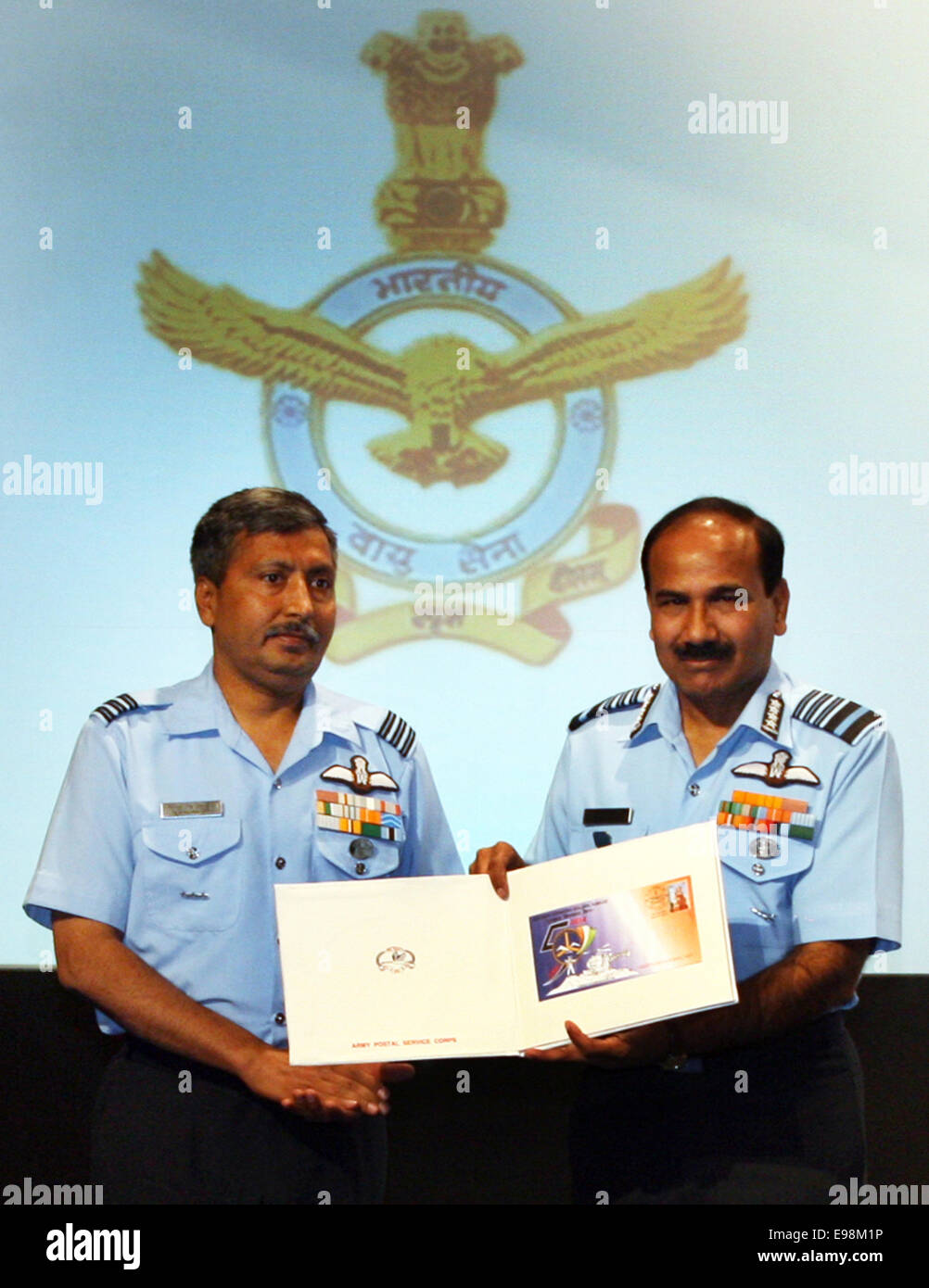 In the right: The Chief of the Air Force Staff, Air Chief Marshal Arup ...