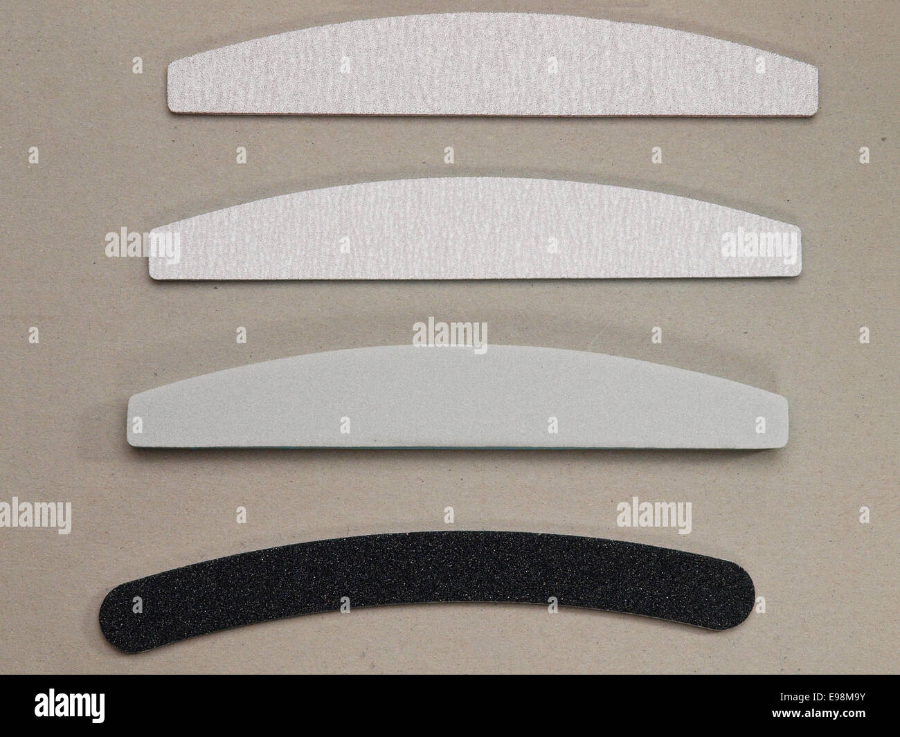 Set of four nail files Stock Photo - Alamy
