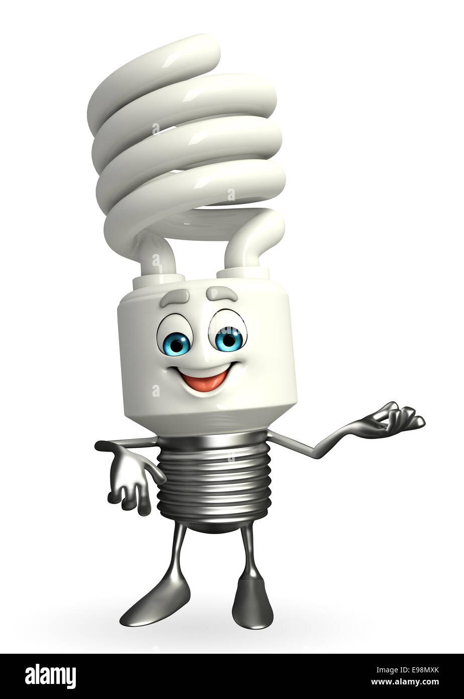 Cartoon Character of CFL is presenting Stock Photo - Alamy