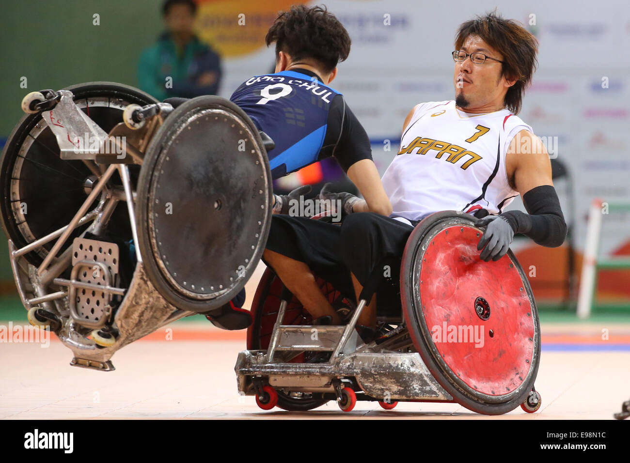 Daisuke Ikezaki (JPN), OCTOBER 22, 2014 - Wheelchair Rugby : Gold Medal ...
