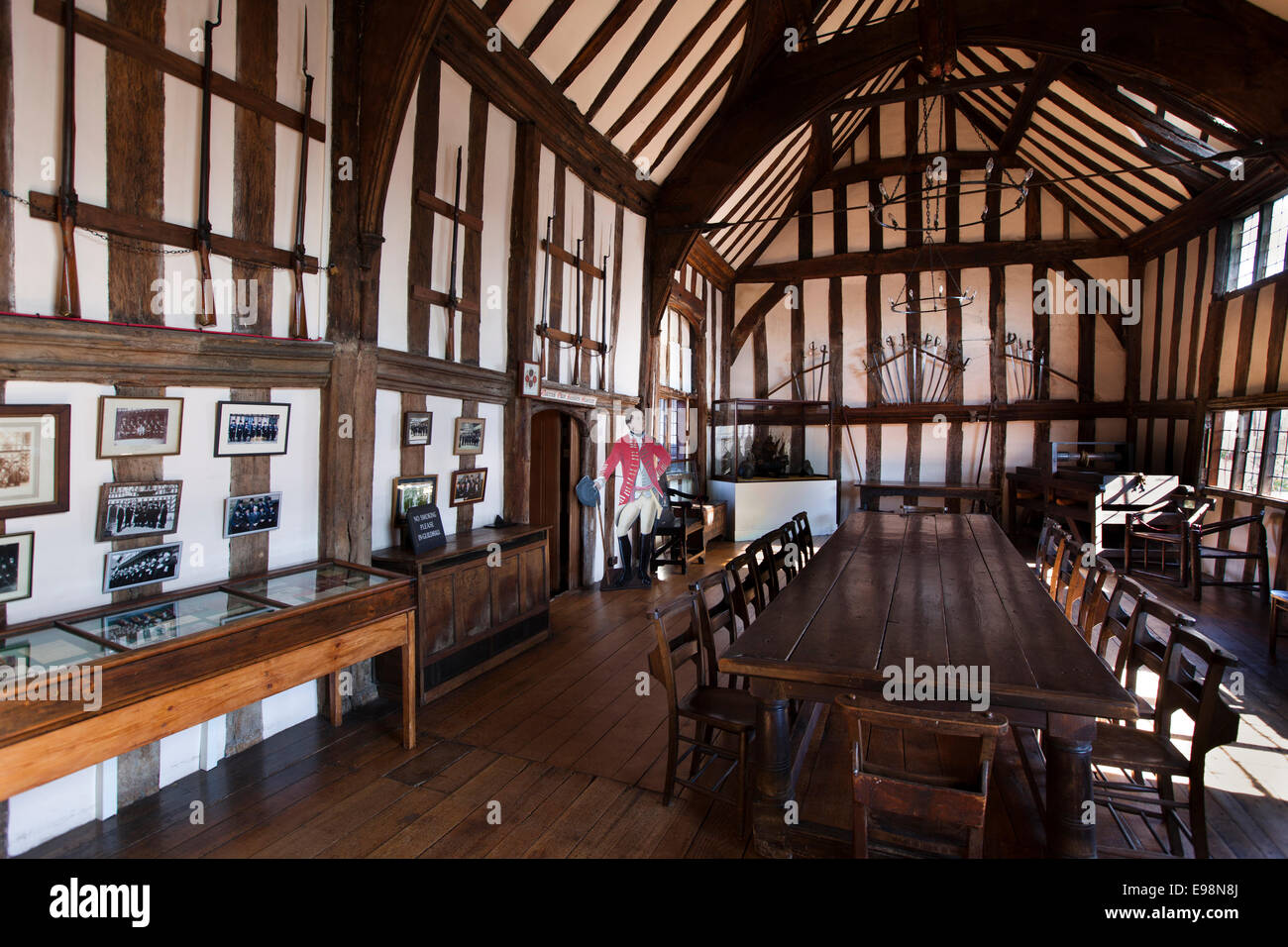 UK, England, Warwickshire, Warwick, Lord Leycester Hospital, medieval ...