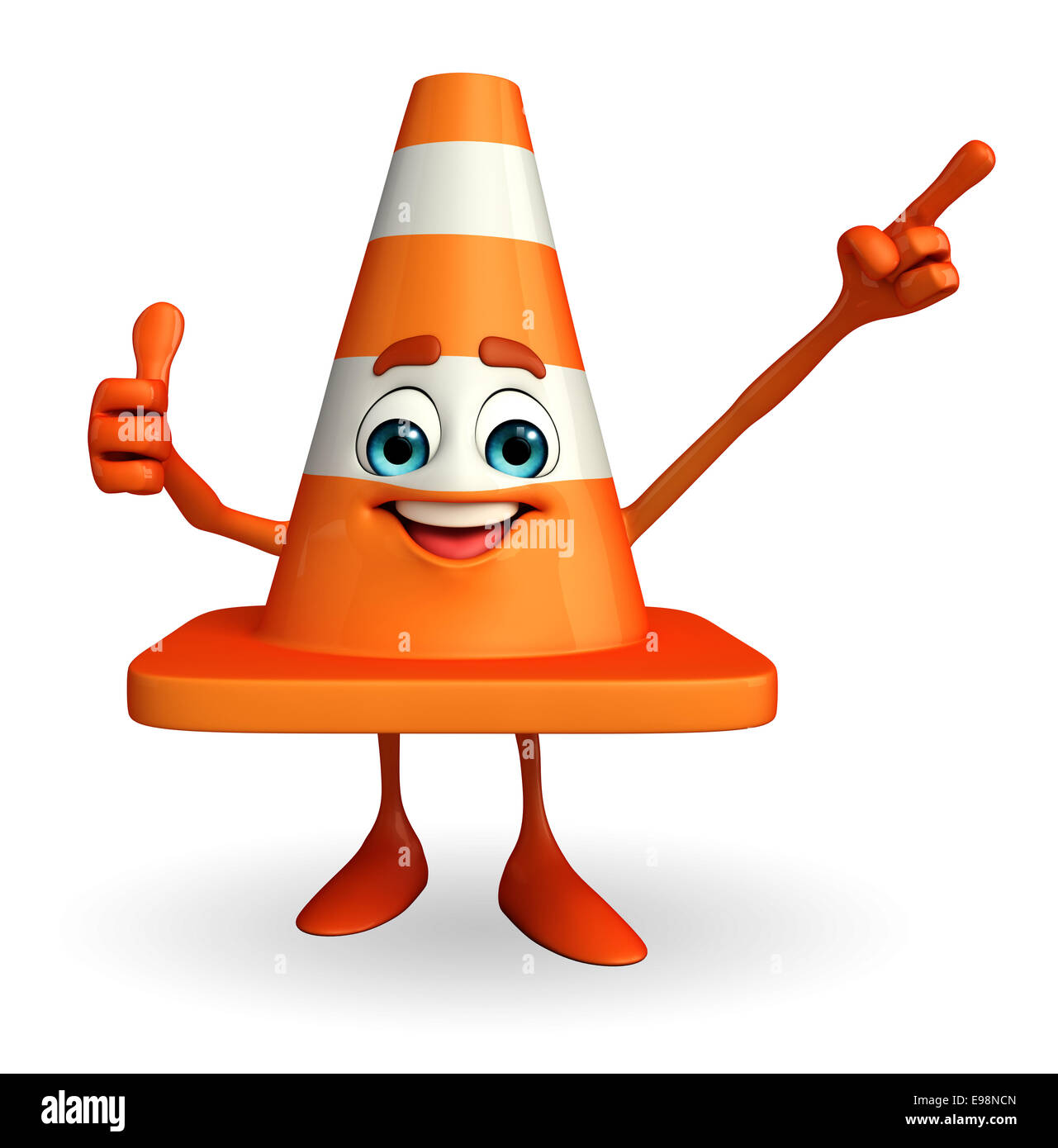 Cartoon character construction cone sign hi-res stock photography and ...