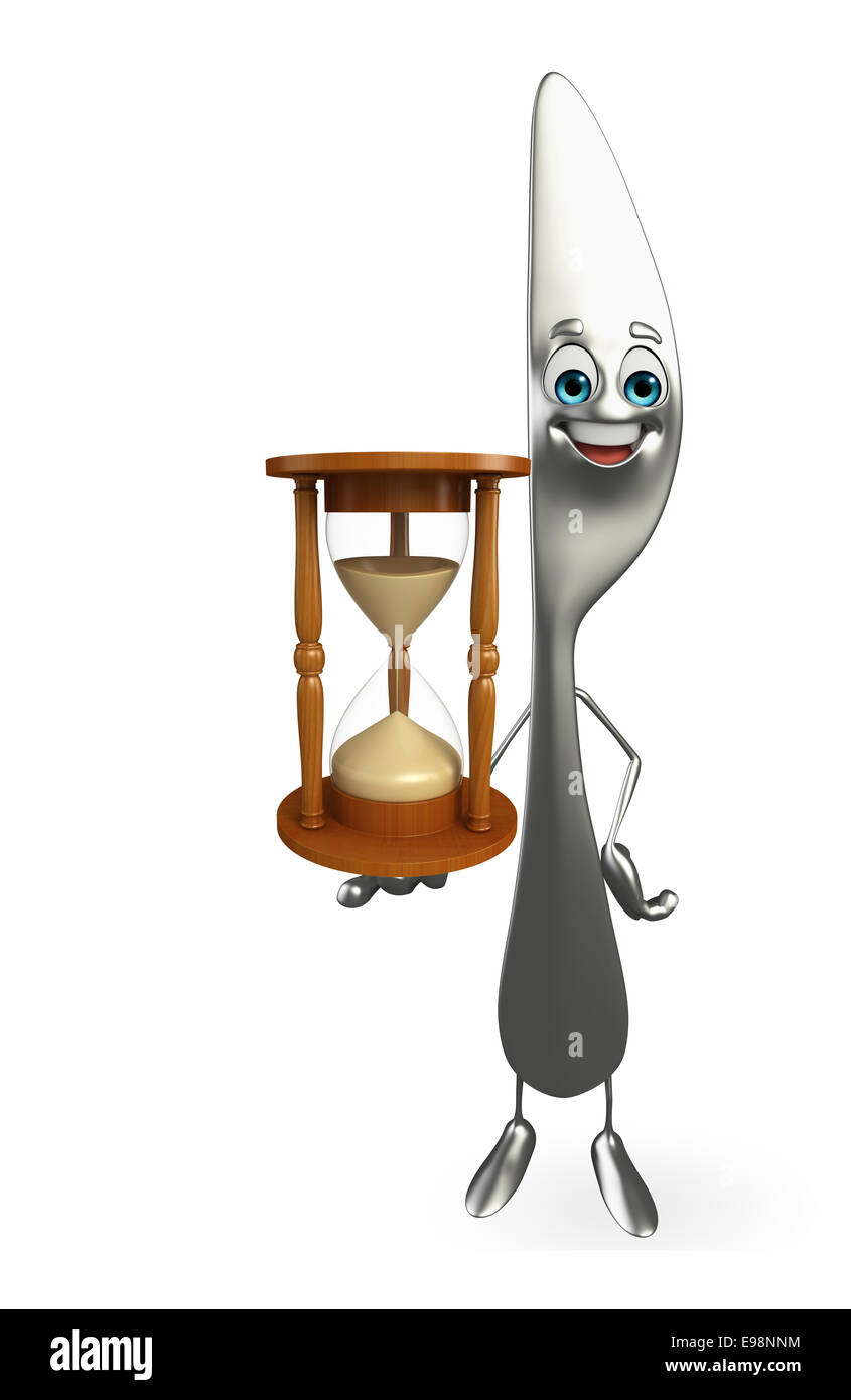 Sand clock cartoon Cut Out Stock Images & Pictures - Alamy