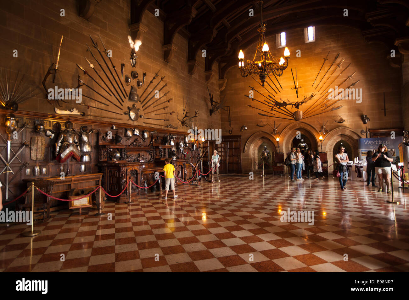 Warwick castle inside hi-res stock photography and images - Alamy