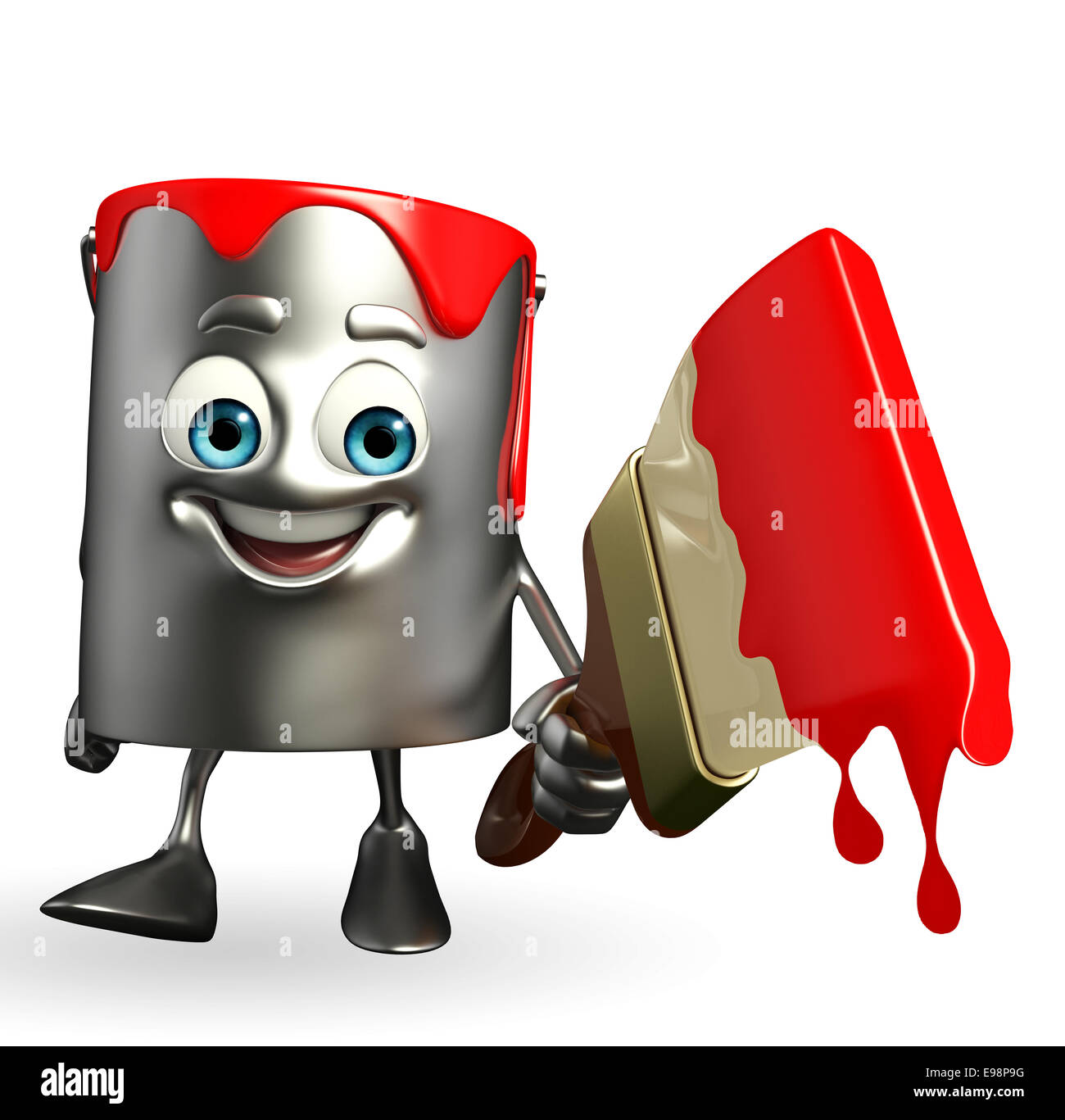 Cartoon paint brush hi-res stock photography and images - Alamy