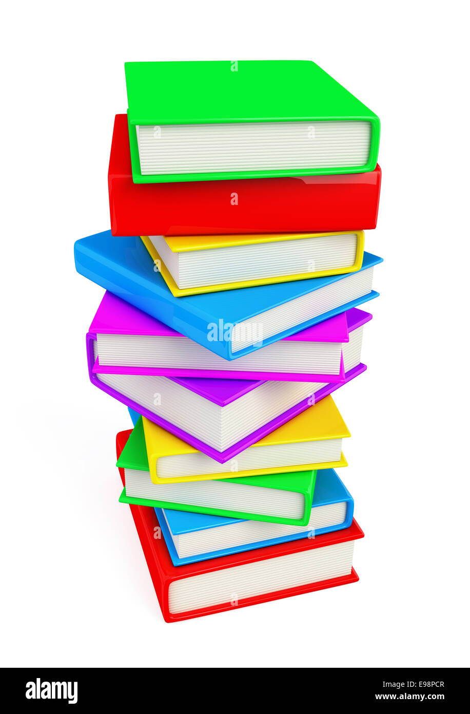 Multi colored books hi-res stock photography and images - Alamy
