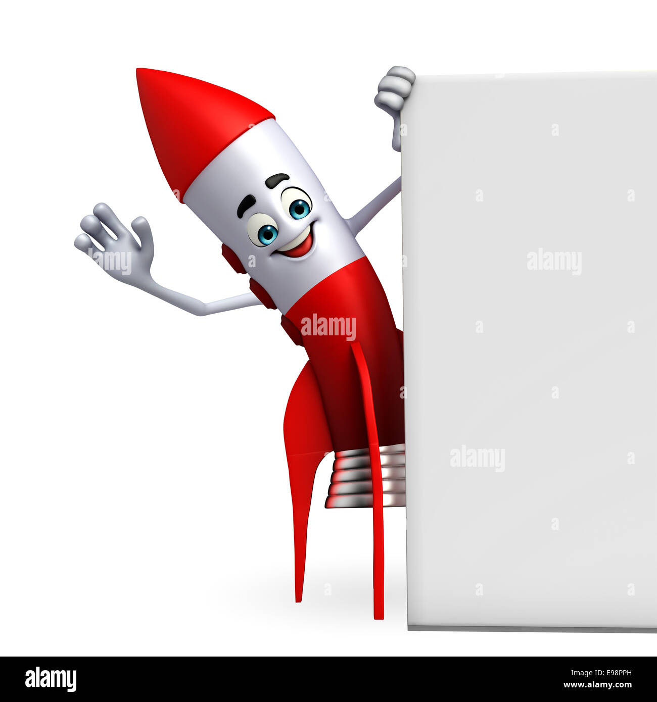 Cartoon character rocket sign hi-res stock photography and images - Alamy