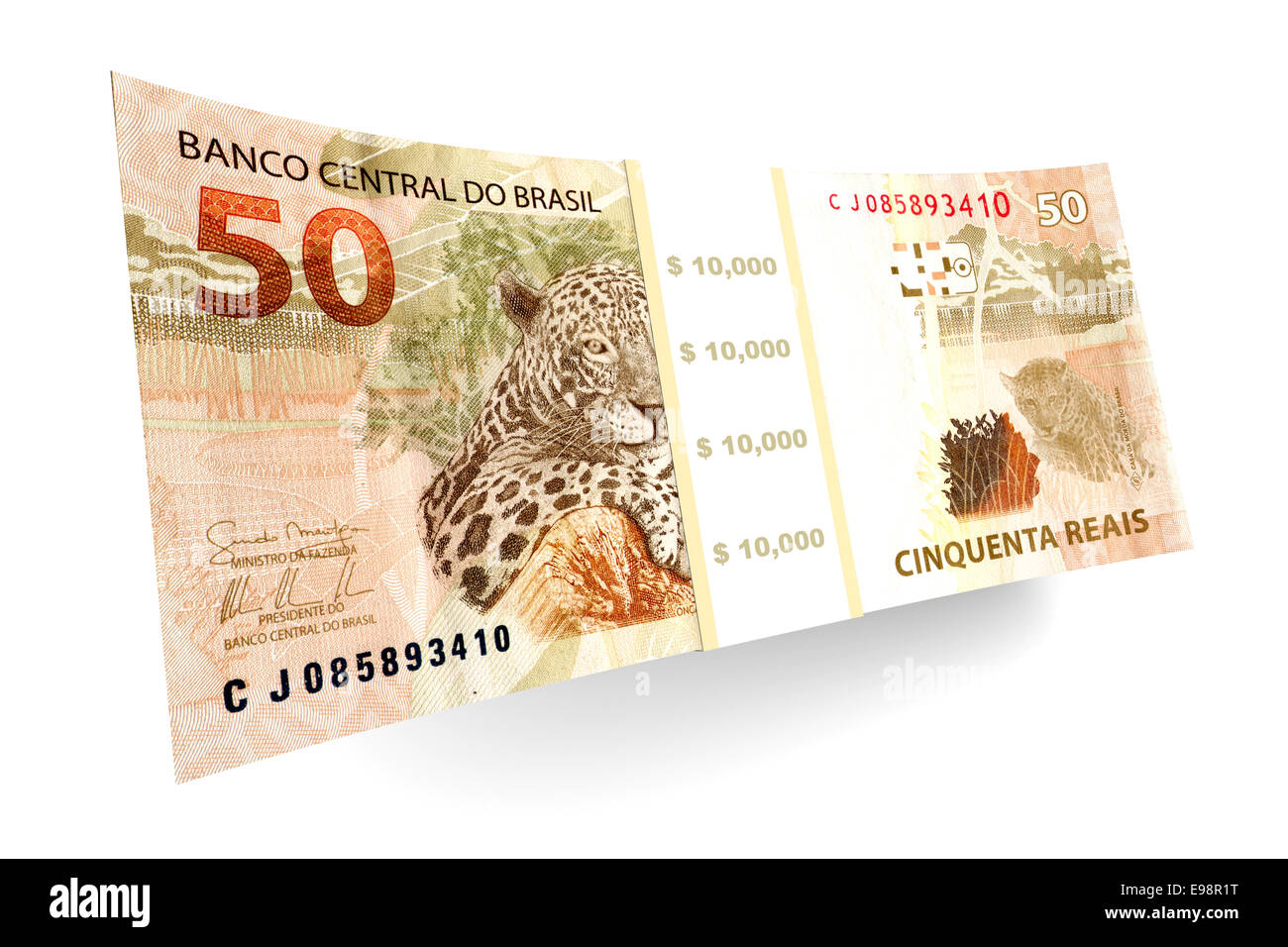 Brazil real banknote Cut Out Stock Images & Pictures - Alamy